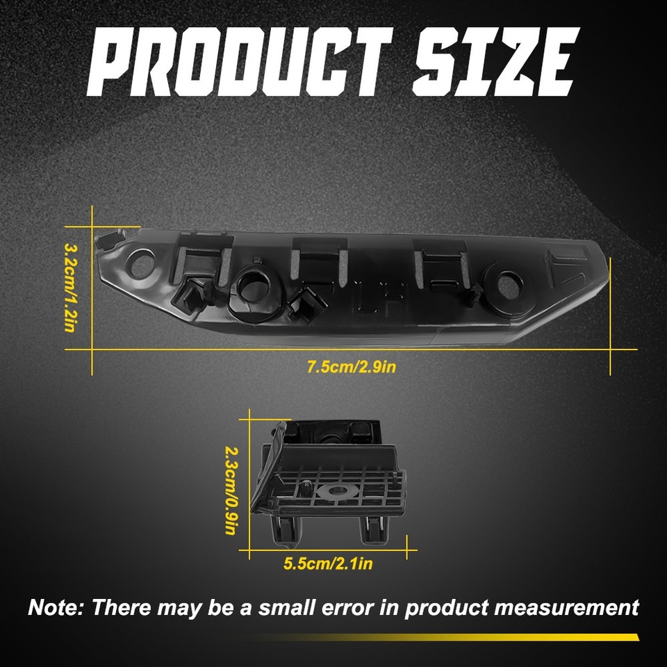 Front Bumper Bracket Fender Retainer & Bracket Support For 17-2020 ...