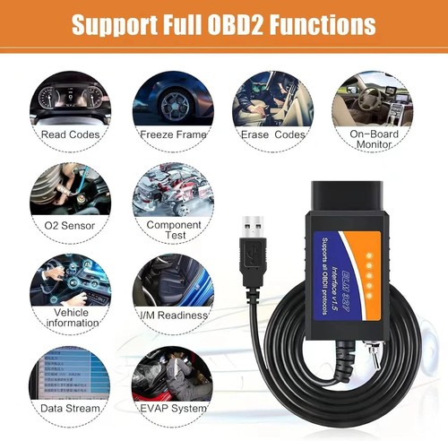 Elm327 USB Compatible with Forscan Software Obd2 Adapter for Ford F150 F250... | eBay