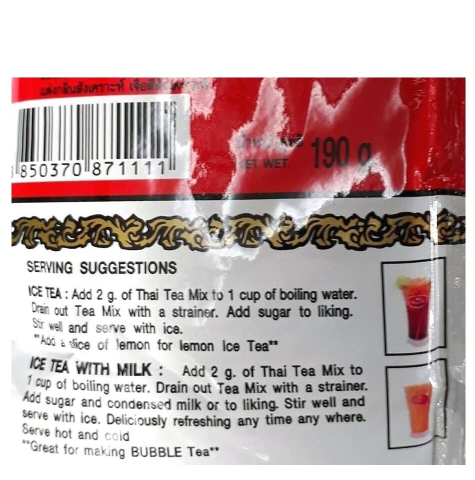 Number One Brand Thai Tea