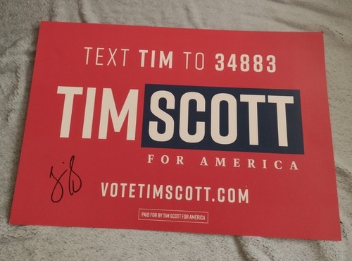 Tim Scott 2024 Presidential Candidate Autographed Official Campaign ...