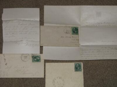US SCOTT# 147, 158 ?3 COVERS, 1870`S, 2 WITH LETTERS, FANCY CANCELS | eBay