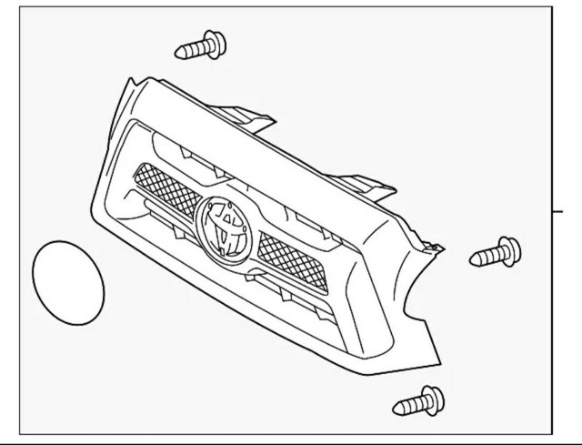 53100-04471 Toyota Grille Radiator 5310004471 Genuine OEM Part for sale ...