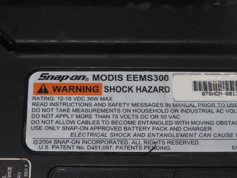 Snap-On Modis EEMS300 Auto Diagnostics Tool Scanner w/ software | eBay