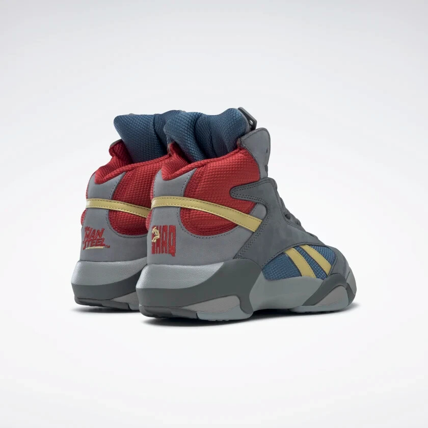 Reebok Shaq Attaq DC Comics Grey Red Superman Man of Steel HQ4587 Men's ...