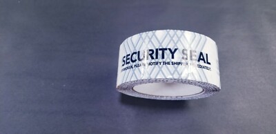 1 Roll Security Seal Tape - 2" x 110 Yards Blue/White Criss-Cross | eBay