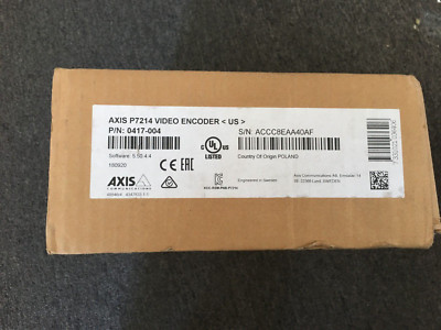 Axis P7214 Video Encoder POE H.264 /MJPEG 0417-001-01 new open box | eBay