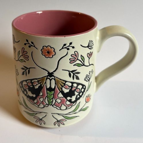 SPECTRUM DESIGNZ ~ EMBOSSED BUTTERFLIES & FLOWERS CERAMIC MUG ~ 2023 ...