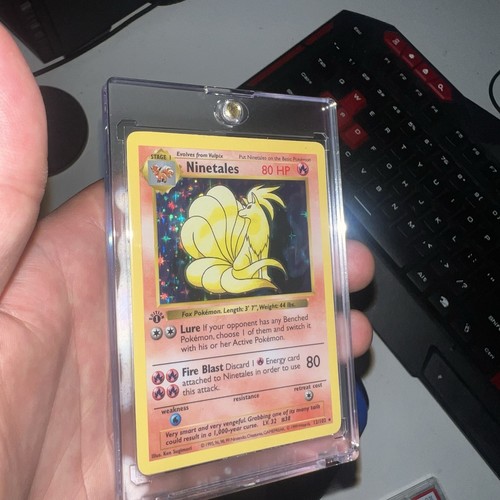 Pokémon Ninetales TCG Holo Rare Card Base Set, Shadowless, First ...