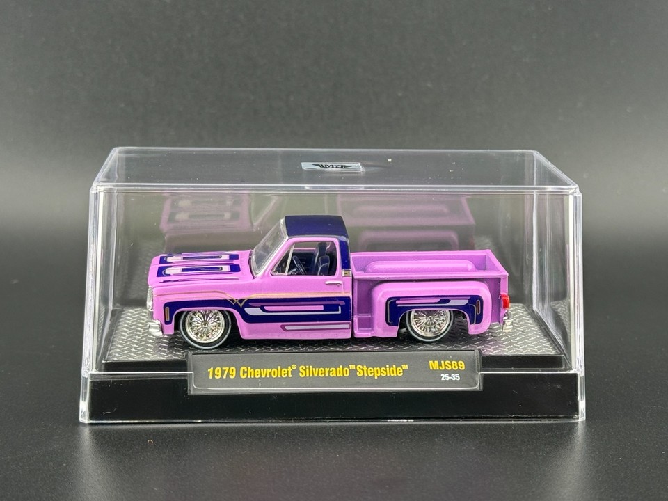 M2 1978 Chevrolet Silverado Stepside Lowrider Purple 31500 MJS89 1/64 ...