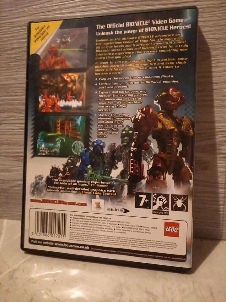 Lego Bionicle Heroes PC CD-Rom 2006 As New | eBay