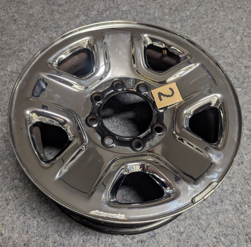 (4) 18" DODGE RAM 2500 3500 FACTORY OEM CHROME CLAD STEEL WHEELS 18x8 ...