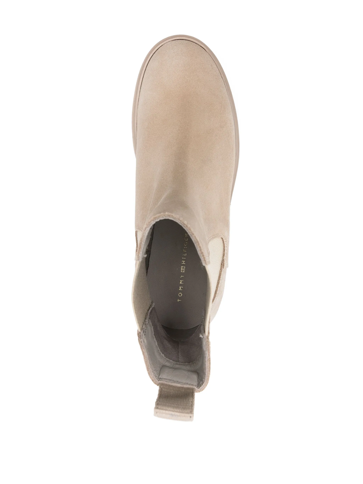Tommy Hilfiger Women's Tonal Suede Chunky Chelsea Boot, Style# FW08303 ...