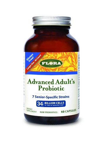 Flora Advanced Adult Probiotic 60 Count 34 Billion CFU for Gut Health ...
