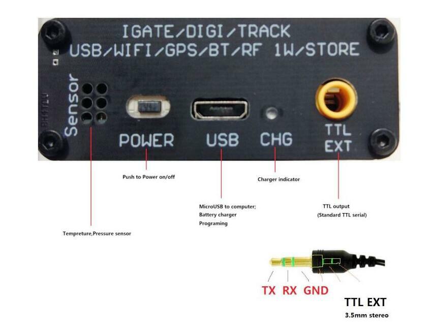 APRS X1C5 Plus Gateway DIGI TRACKER IGATE GPS+WIFI+Bluetooth+ Battery ...