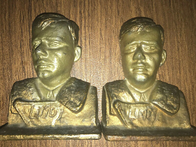Vintage Charles Lindbergh Pilot Bookends Metal Lindy | eBay