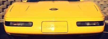 Corvette C4 Front Bumper License Plate Filler Panel Cover 91 92 93 94 ...