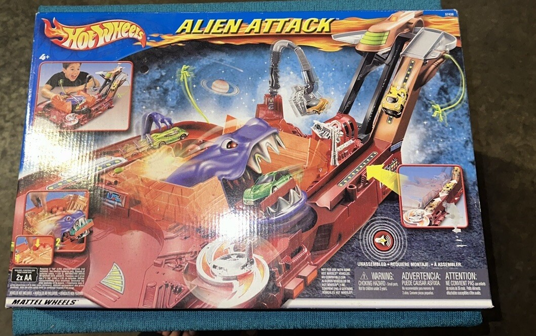 Vintage Hot Wheels Alien Attack Play Set - Brand New and Sealed Mattel ...