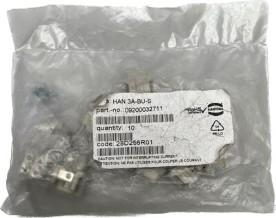 10x Harting HAN 3A-BU-S Buchseneinsatz 09200032711 in OVP | eBay.de