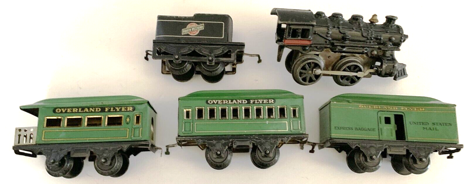 Hafner Train Set - Green Passenger Set (O gauge) / clockwork (1929-1930 ...