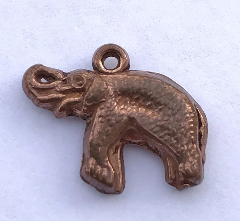 Vintage Copper Gum Ball Machine Cracker Jack Prizes Flag Donkey ...