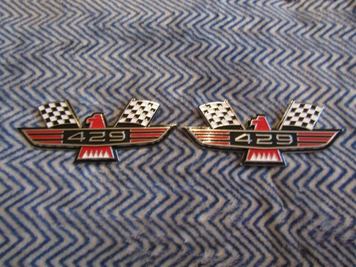 FORD GALAXIE THUNDERBIRD MUSTANG FAIRLANE EAGLE BIRD 429 EMBLEMS SET ...