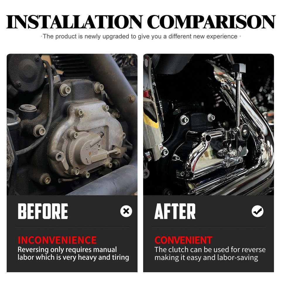 Chrome Reverse Gear Kit Gearbox Clutch Fits For Harley Touring Road ...