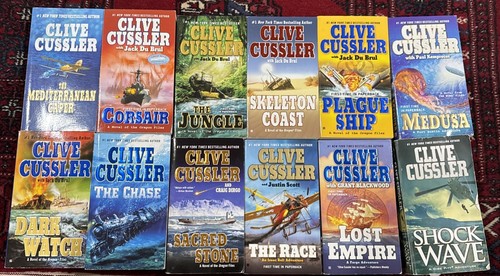 12 Dirk Pitt And Oregon Files Mix Clive Cussler Lot- GOOD | eBay