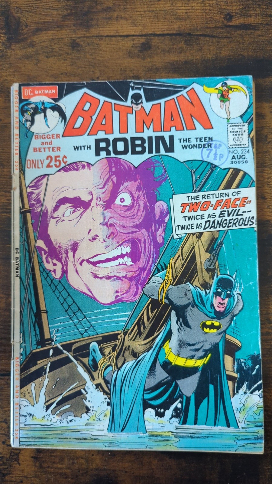 BATMAN WITH ROBIN #234 1971 DC COMICS KEY ISSUE 1st APP SILVER AGE TWO ...