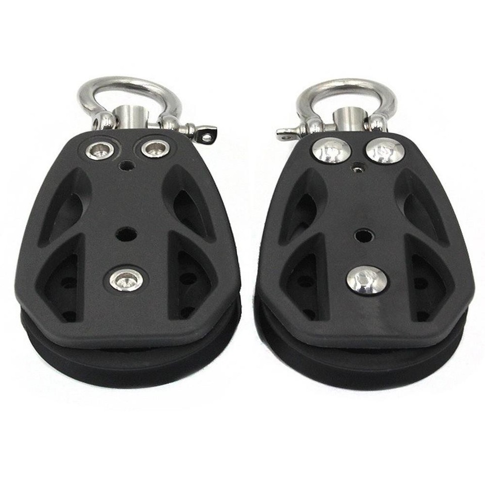 Marine hardware Pulley Nylon Crane Pulley Block Lifting Single Swivel ...