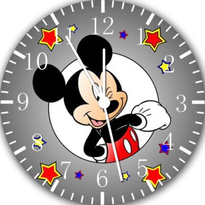 Mickey Mouse Wall Clock E110 Personalized option with adding name | eBay