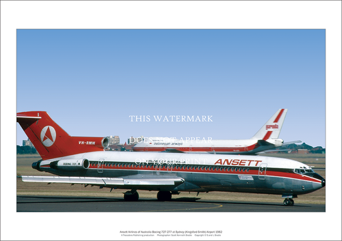 Ansett Airlines of Australia 727 A3 Art Print – Sydney – 42 x 29 cm ...