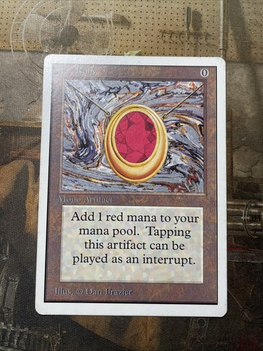 MTG Unlimited Mox Ruby, true MP | eBay