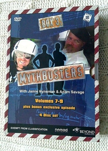 MYTHBUSTERS - VOLUMES 7-9 – DVD, 4-DISC BOX SET- R-4- LIKE NEW- FREE ...