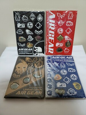 AIR GEAR Emblem Collection PIN BADGE 4Sets Complete Limited Edition Oh ...
