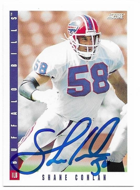 SHANE CONLAN Autographed Signed 1993 Score Football card #283 Buffalo ...