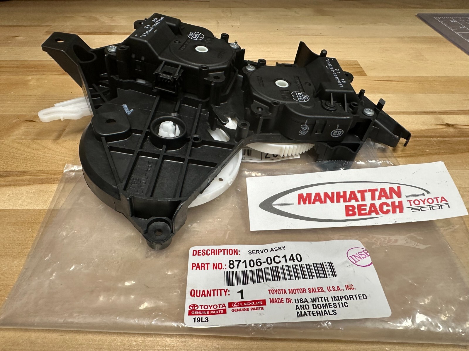 GENUINE TOYOTA 2007-2021 TUNDRA FACTORY A/C Heater DAMPER SERVO 87106 ...