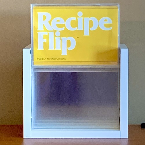 Vintage Recipe Box Flip Card Holder Morningstar USA Countertop Recipes ...