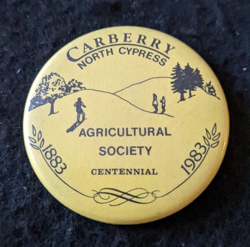 VTG Carberry Manitoba Canada North Cypress Centennial 1983 Pinback ...