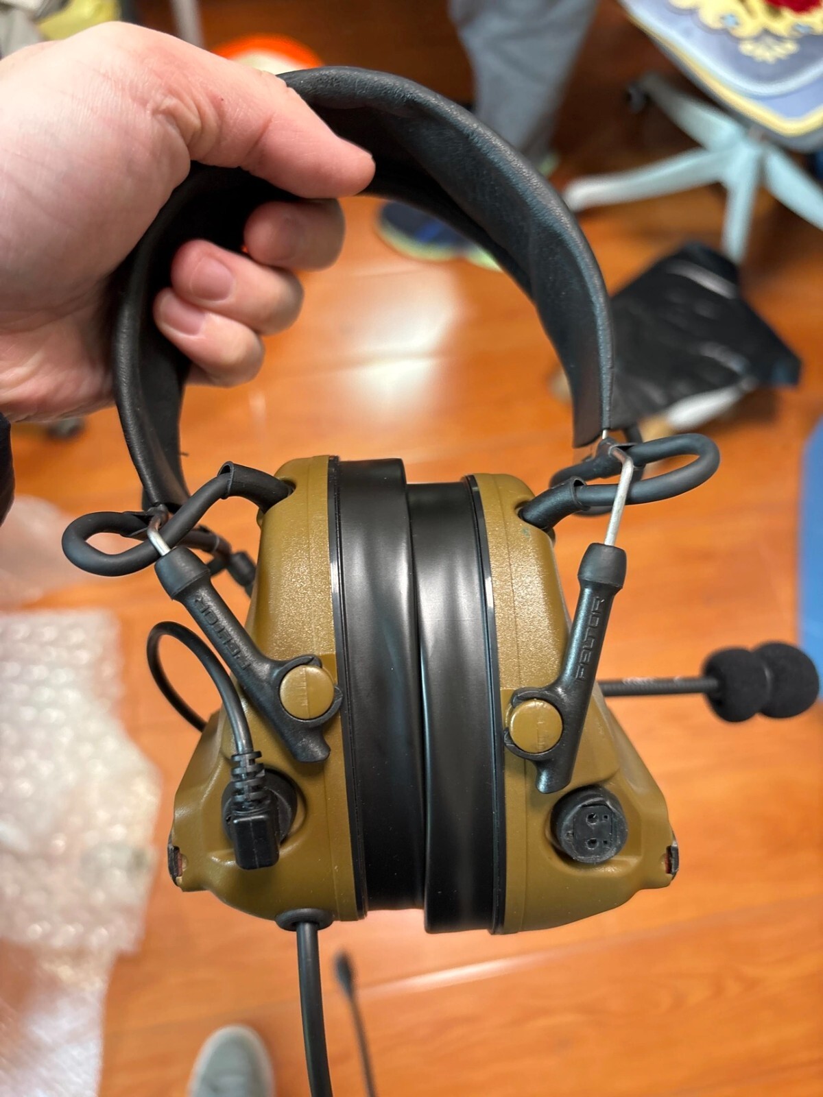 3M Peltor ComTac 3 Hearing Defender Headset - Tan (With Gel Cups) | eBay