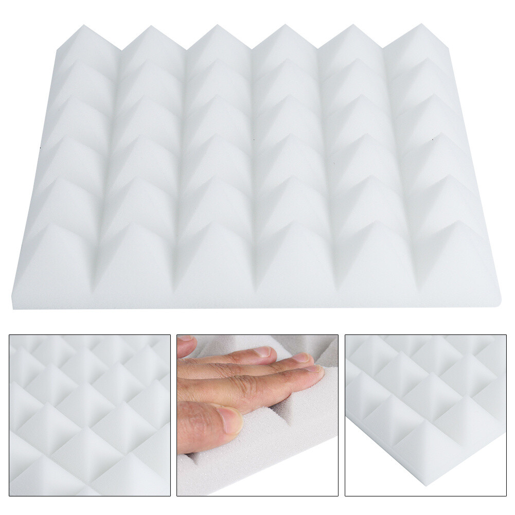 12/24 Thick Soundproofing Acoustic Foam Tiles Wall Panels/Corner Studio ...