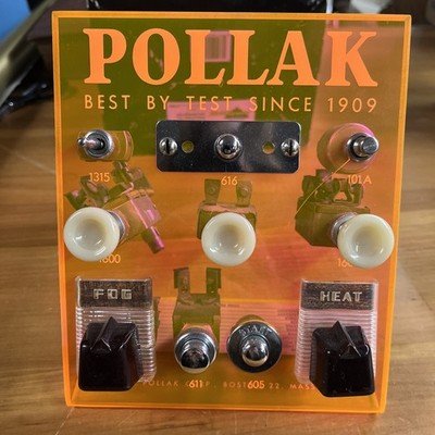 Pollak Switches 1950s Speed Shop Display Rare & Complete Custom Hot Rat ...