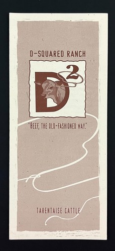 1990s Mountainair New Mexico D-Sqared Ranch Tarentaise Cattle Vintage ...