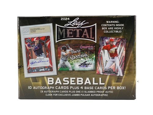 2024 LEAF METAL BASEBALL JUMBO HOBBY BOX | eBay
