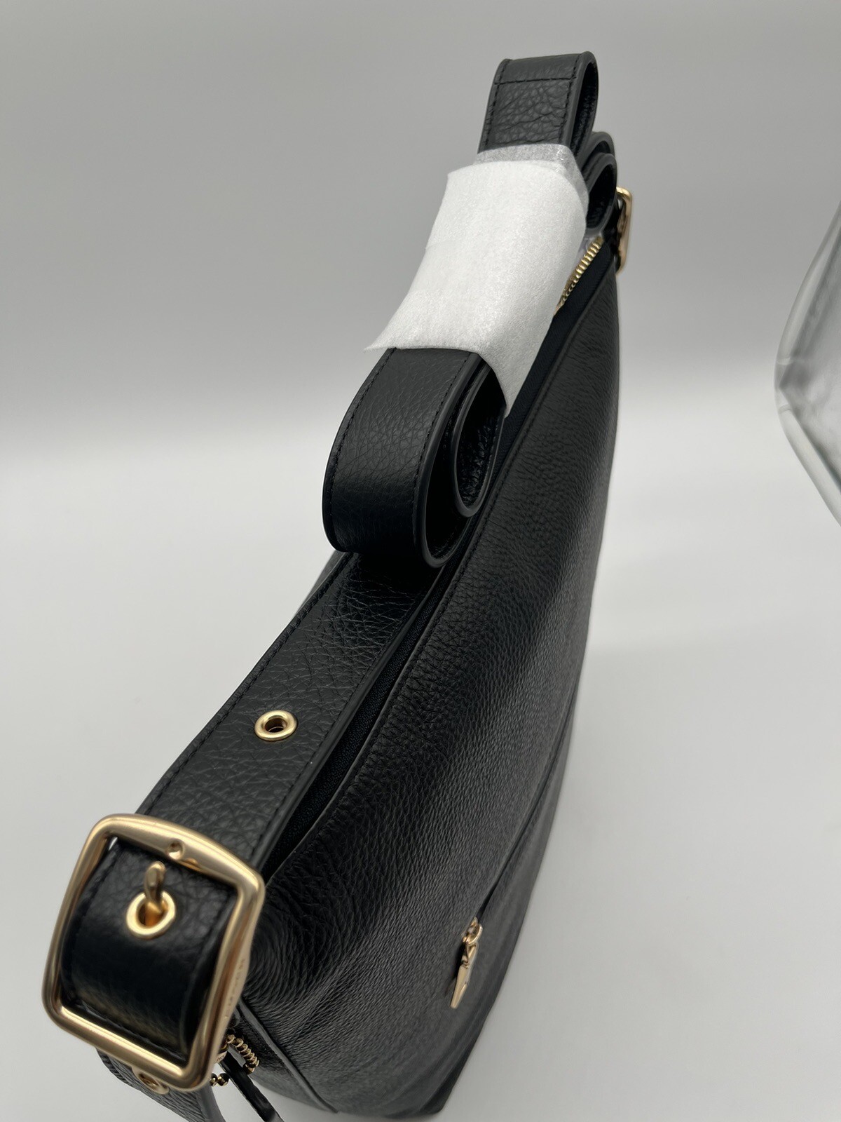 NWT Coach C2818 Women's Val Duffle Leather Shoulder Bag Black ...