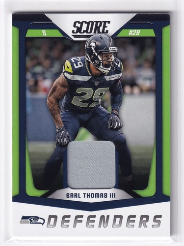 2018 Panini Score Earl Thomas III Defenders Relic Memorabilia Seahawks ...