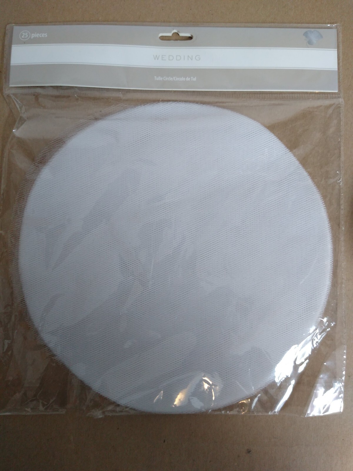 25 pcs 9" White TULLE WRAPPERS CIRCLES for Wedding Party Favors DIY ...
