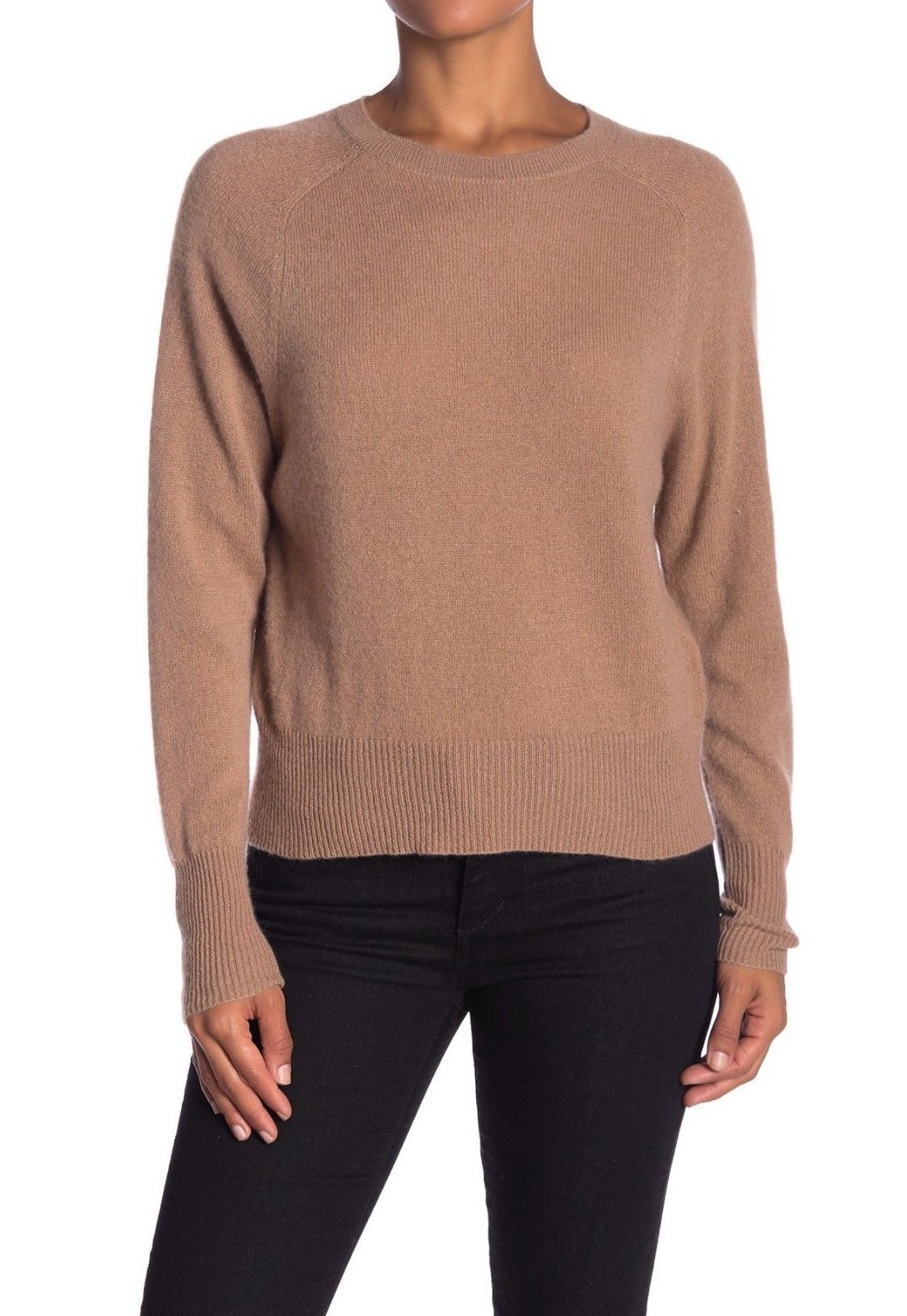 NWT 360 Cashmere Crew Neck Cashmere Sweater Camel Size XS, S, M $288 | eBay