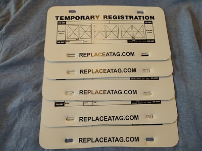 5-Replace A Tags-30 Day Temporary Tag Replacement. Replace Lost T Tag ...