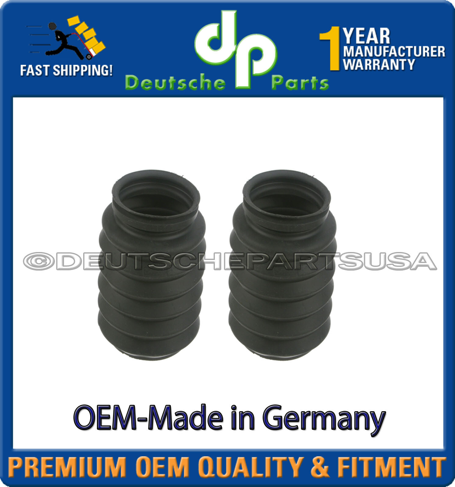 FRONT STRUT BELLOW for BMW E46 E60 MINI COOPER L+R Made in Germany ...