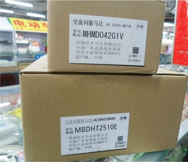 1Pcs New Panasonic Servo System (Motor+Drive) MHMD042G1V+MBDHT2510E gf ...